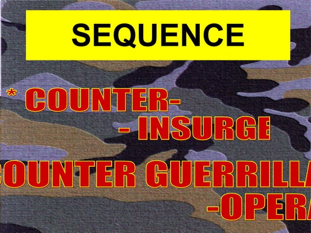 Counter Guerrilla Warfare | PPT