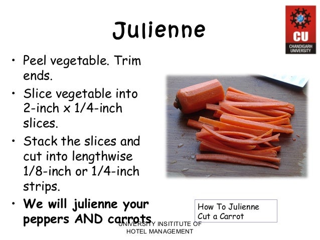 Mincing Cut Of Vegetables