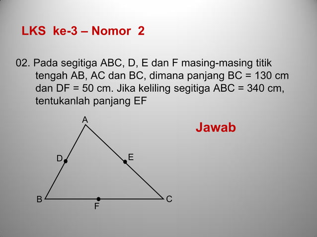 Dalil-Dalil pada Segitiga dan pembahasannya | PDF