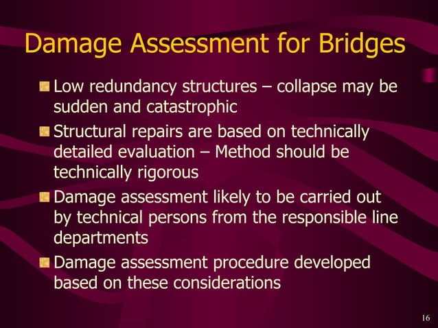 04 damage assessment methodology | PPT | Civil Engineering Industry ...