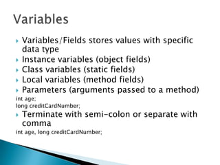 04 data types & variables | PPT