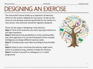 Designing Training | PPTX