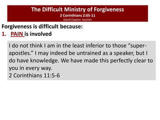 04 difficulty of forgiveness | PPT