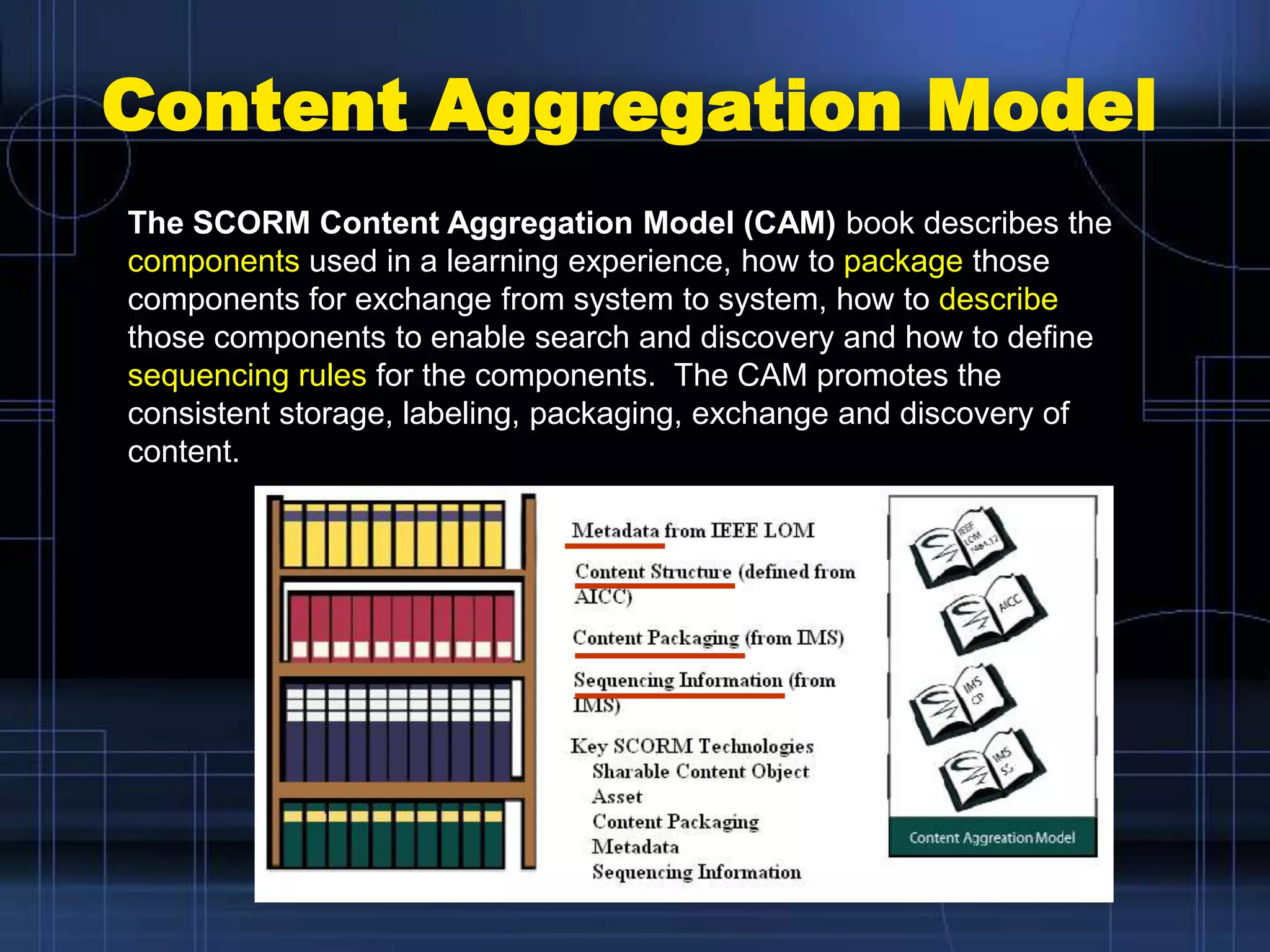 04 distance learning standards-scorm specification | PPTX | Education industry | Industries
