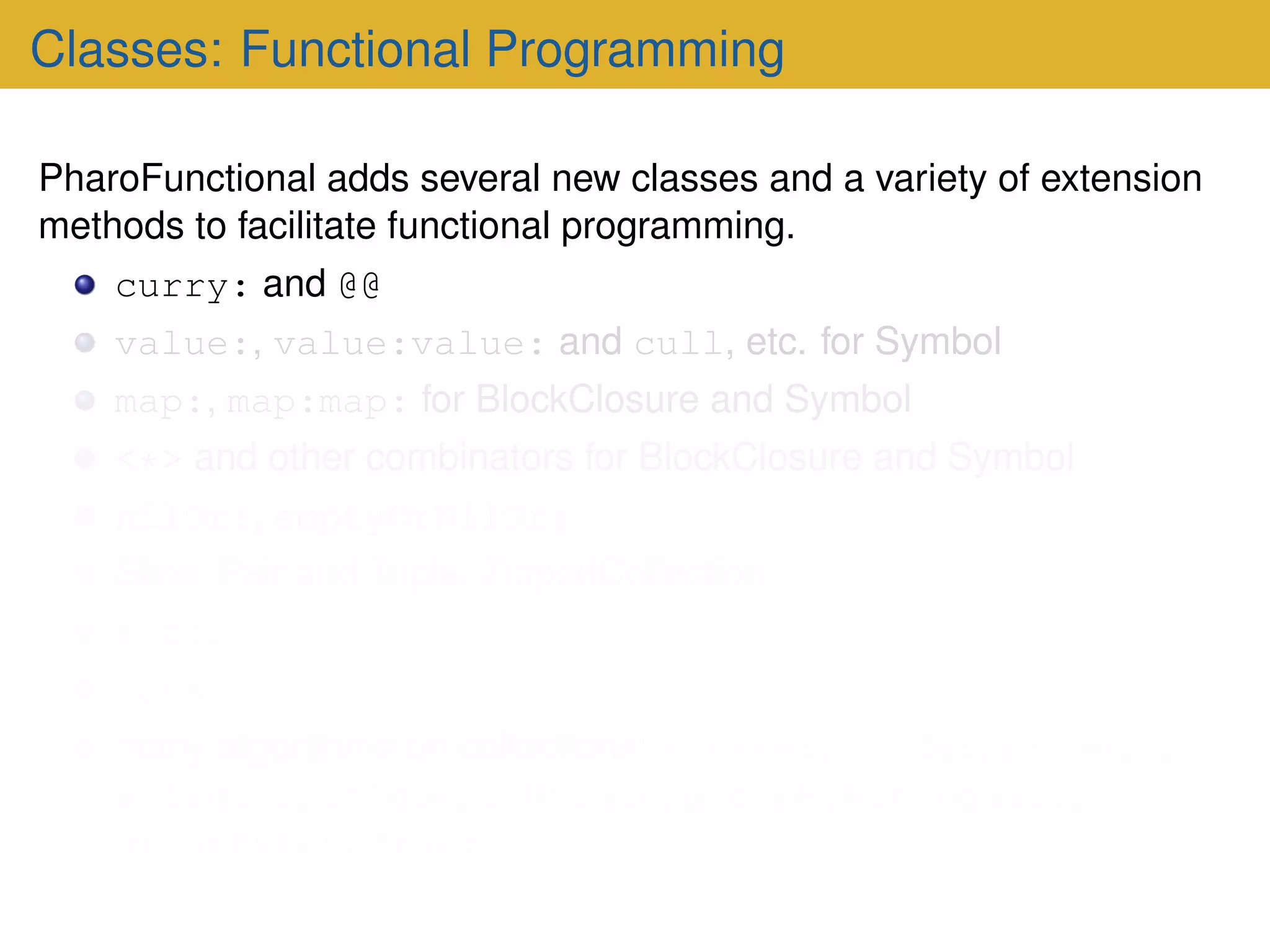 Functional Smalltalk | PPT