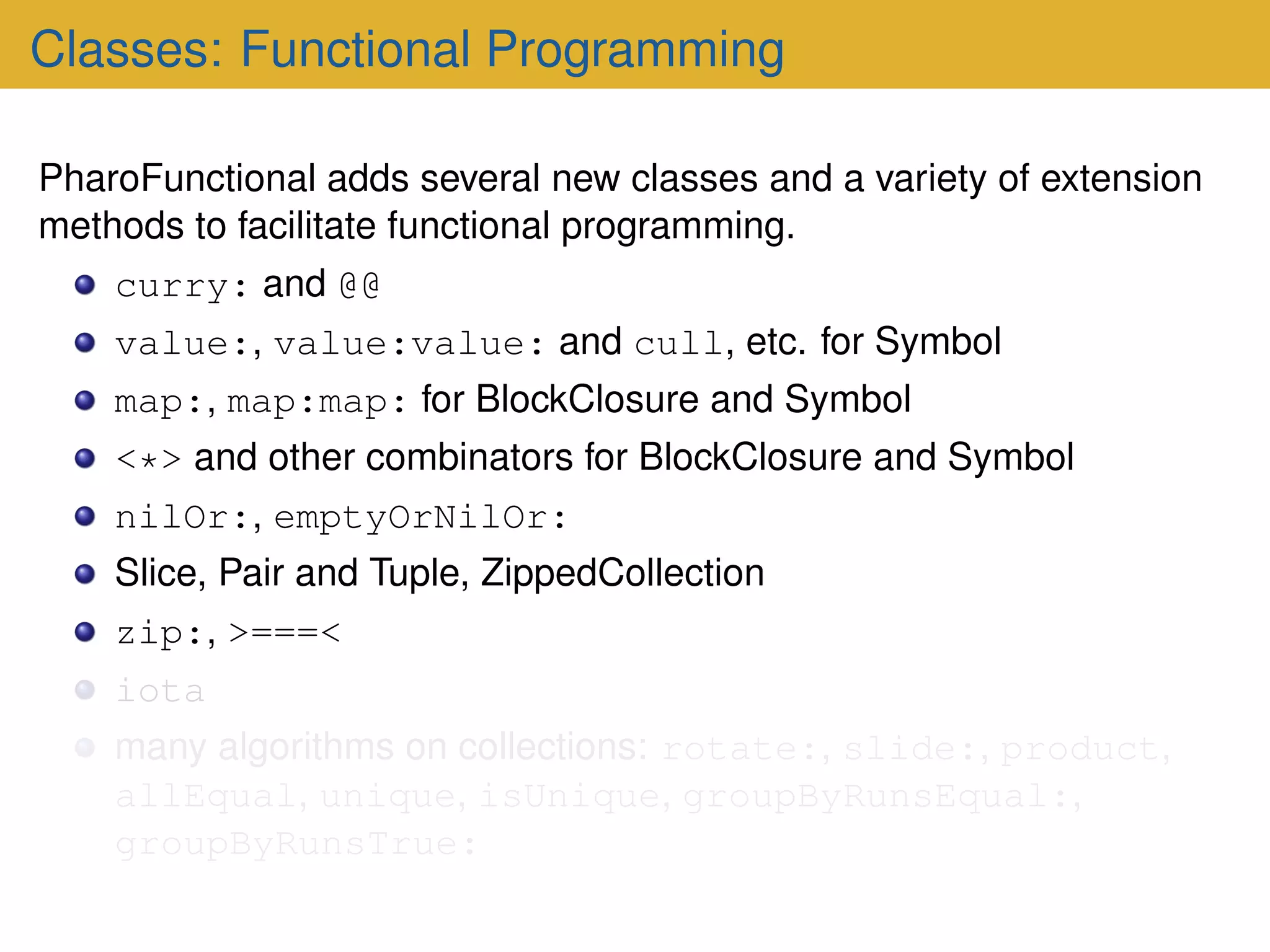 Functional Smalltalk | PDF
