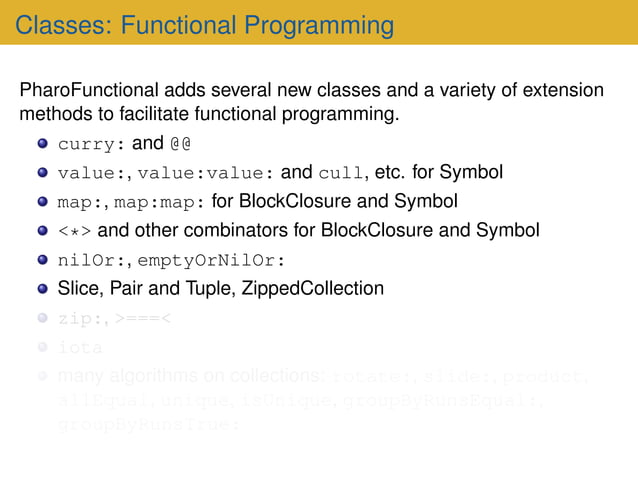 Functional Smalltalk | PPT