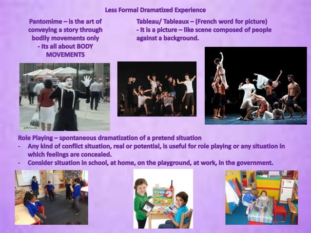 04 dramatized experiences | PPTX