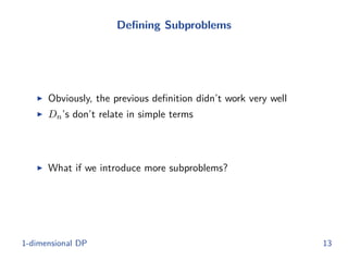 Dynamic programming | PPT