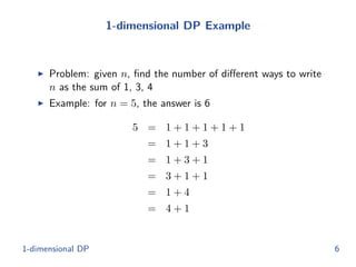 Dynamic programming | PPT