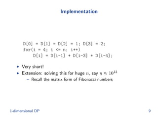Dynamic programming | PPT