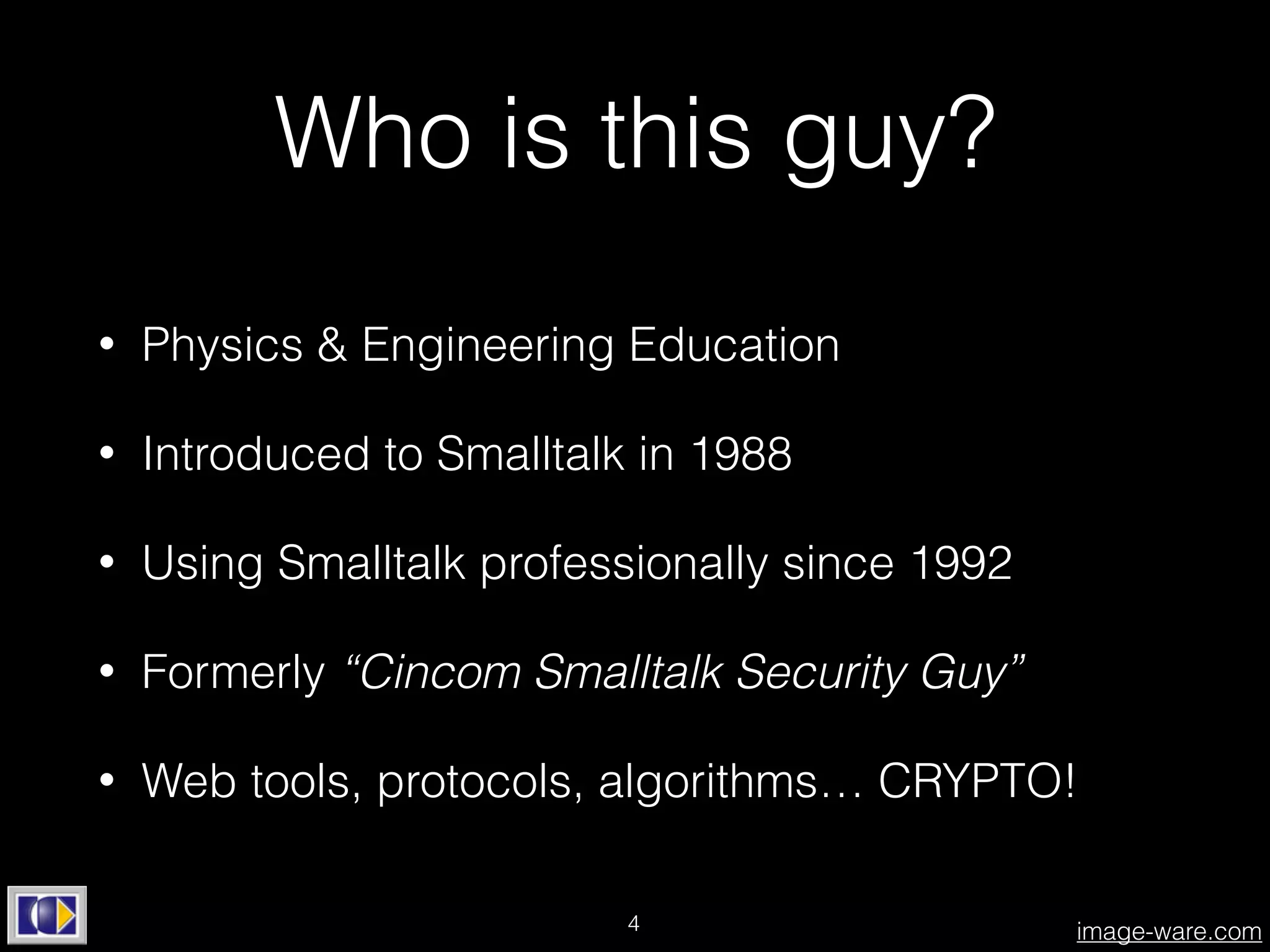 Smalltalk Security Landscape | PPT