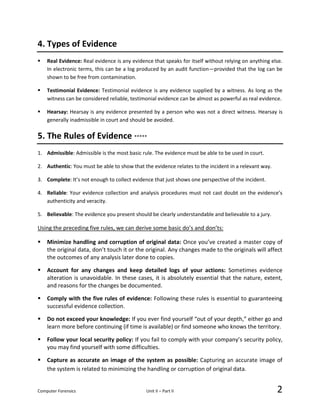 04 Evidence Collection and Data Seizure - Notes | PDF