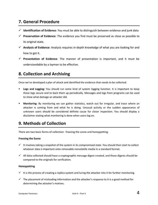 04 Evidence Collection and Data Seizure - Notes | PDF | Data Storage ...