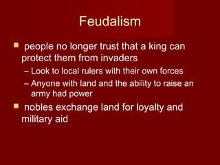04 feudalism and manor system | PPT