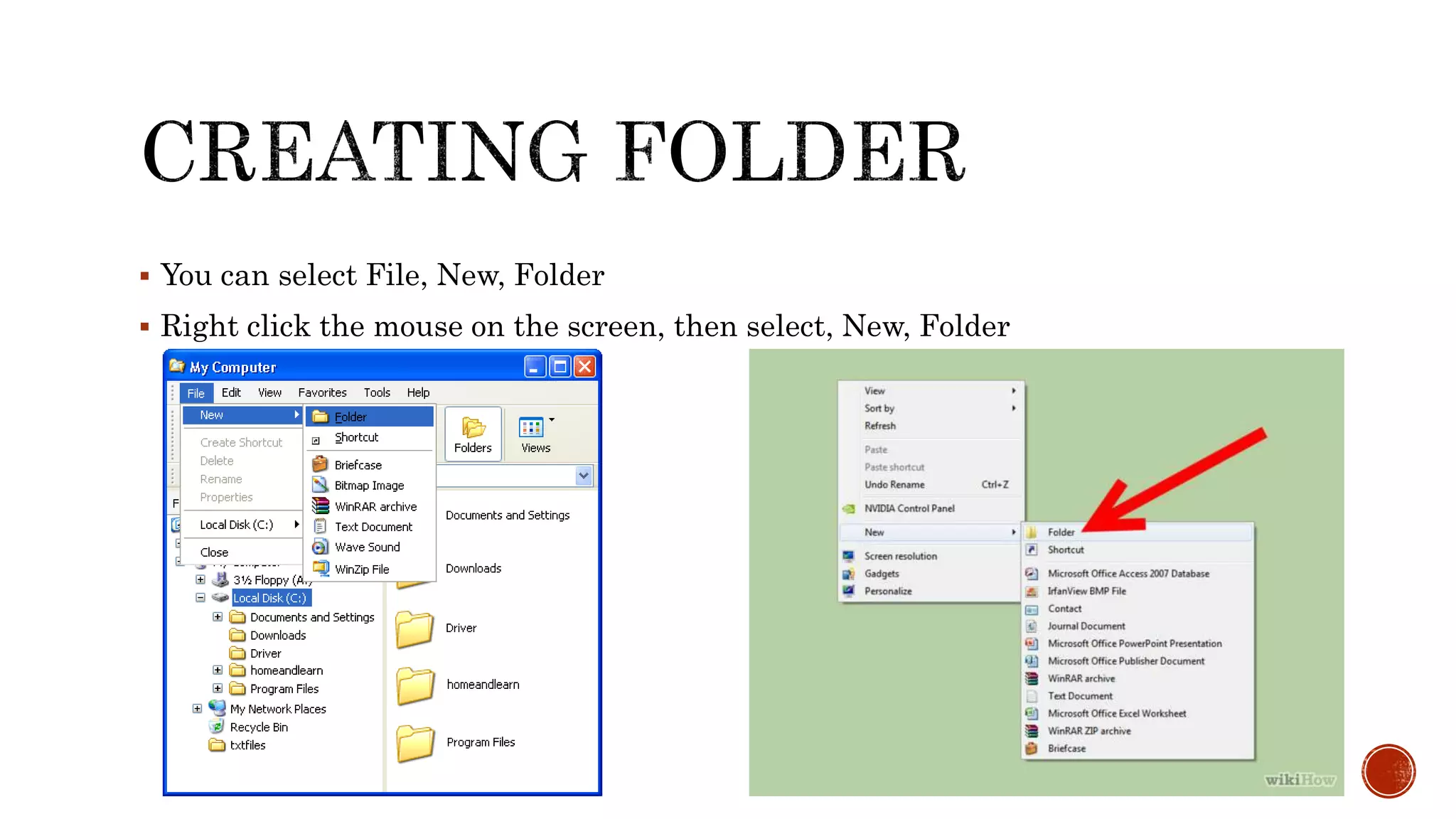 Files and Folders in Windows 7 | PPTX