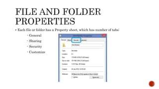 Files and Folders in Windows 7 | PPTX