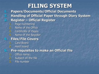 04-Filing System Siddique Akbar Minhas .ppt