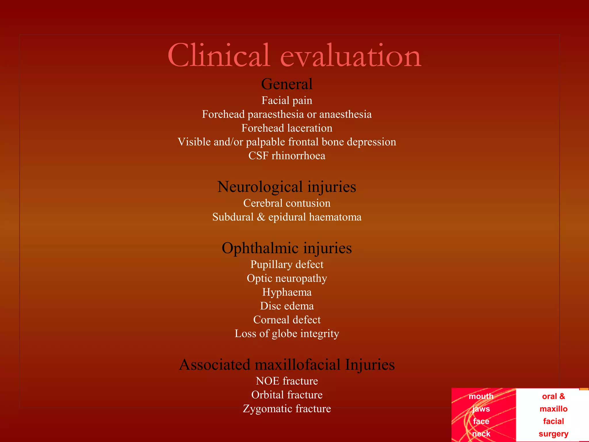 04 frontal sinus FRACTURE | PPT