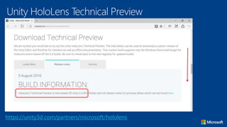 Intro to HoloLens Development | PPT