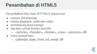 Pemrograman Web - HTML5 | PDF