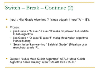 04 if-ifelse-switch-break | PPT
