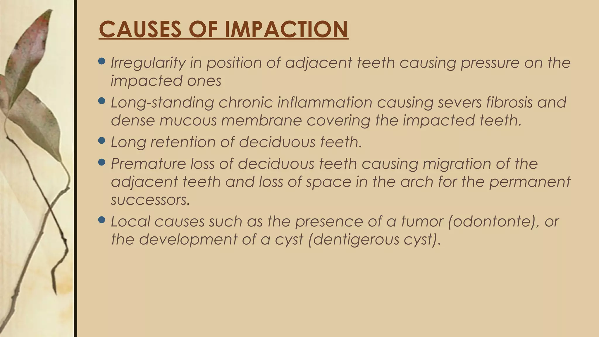 Surgical removal of Impacted teeth | PPT
