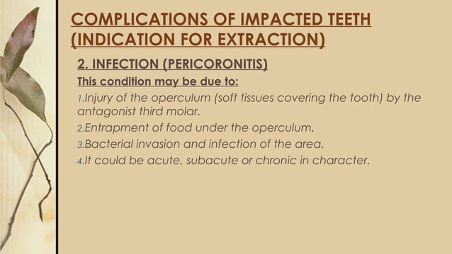 Surgical removal of Impacted teeth | PPT