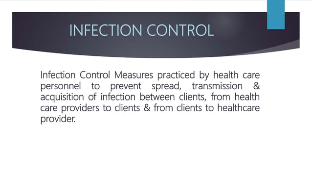 04 infection prevention and control | PPT