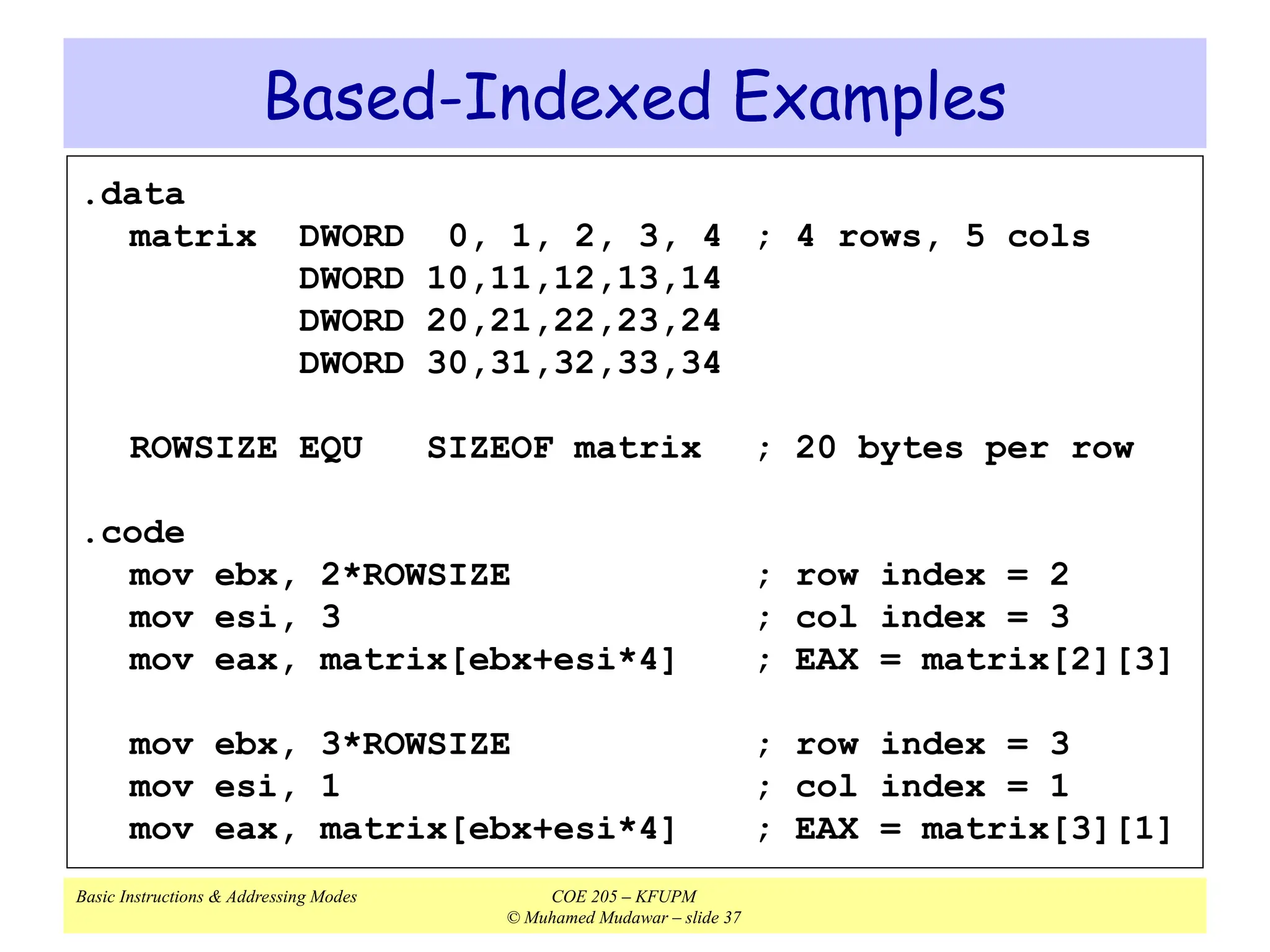 04-InstructionsAddressing.ppt Instruction Addressing | PPT