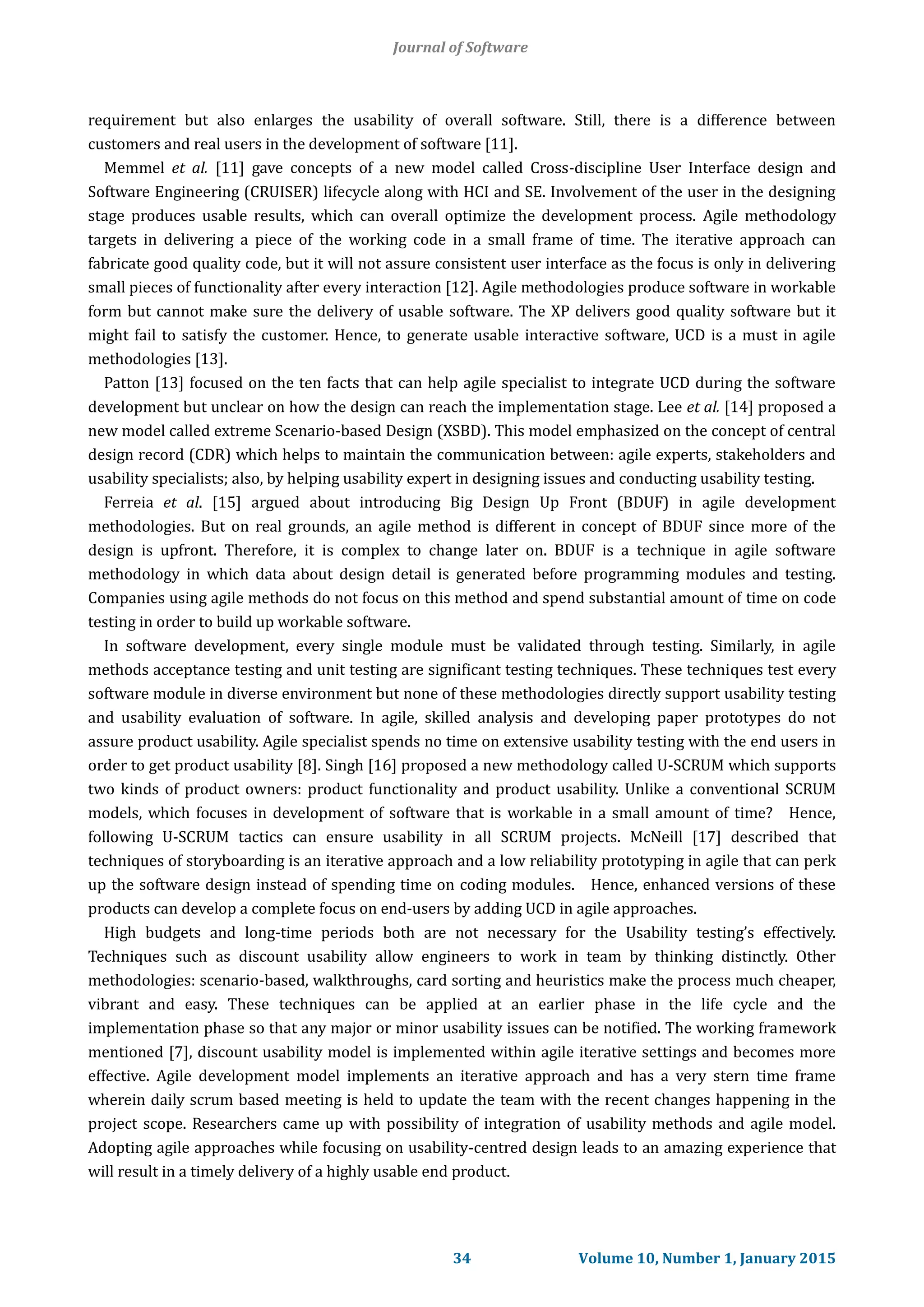 Usability Evaluation Techniques For Agile Software Model Pdf