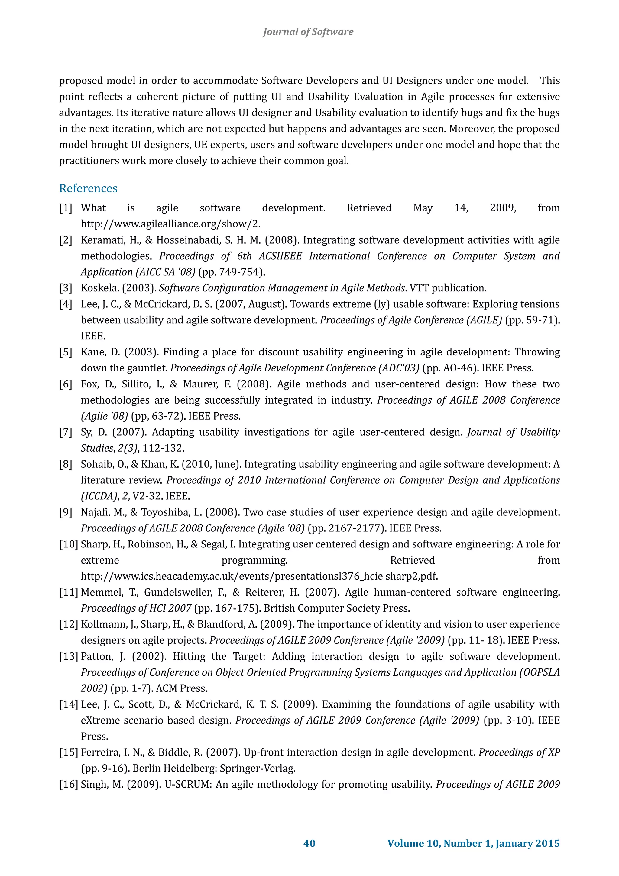 Usability Evaluation Techniques for Agile Software Model | PDF | Operating Systems | Computer ...