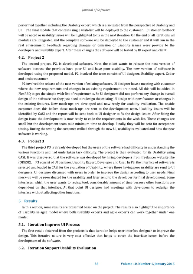 Usability Evaluation Techniques For Agile Software Model Pdf Operating Systems Computer