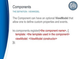 Knockout.js components&routing | PPT