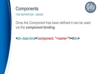 Knockout.js components&routing | PPT
