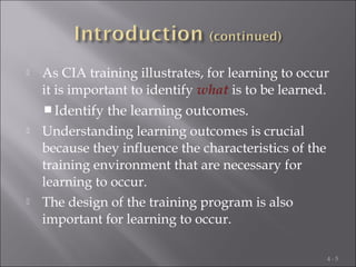 04 learning - theories and program design | PPT