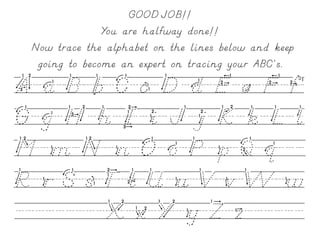 Students Practice Tracing Letters | PDF