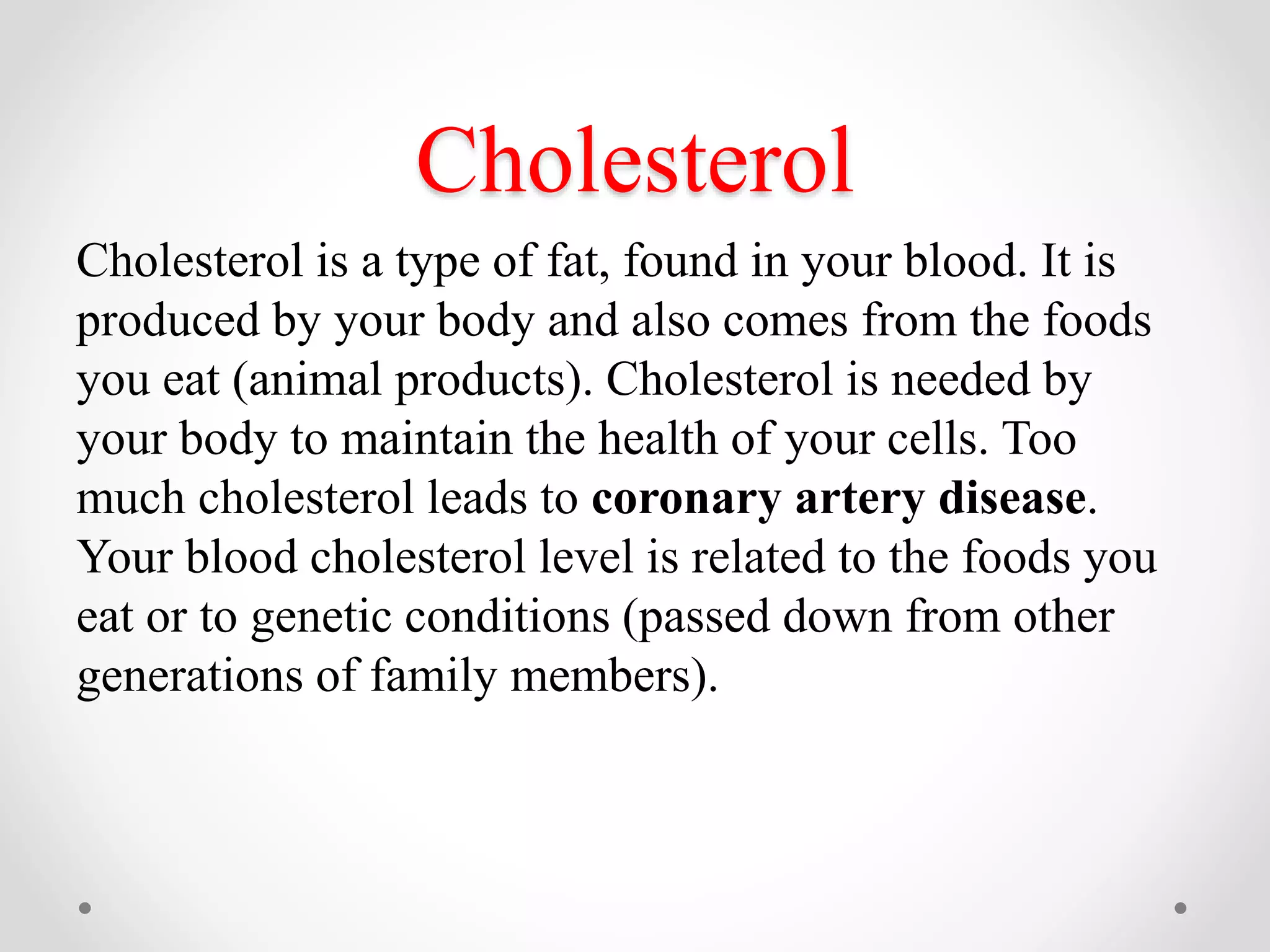 Lipids in the blood | PPTX