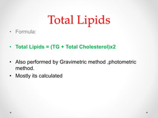 Lipid Formula