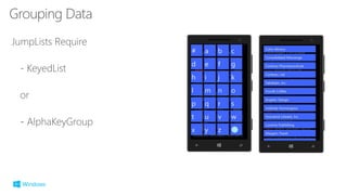 04 lists and lists items in windows runtime apps | PPT