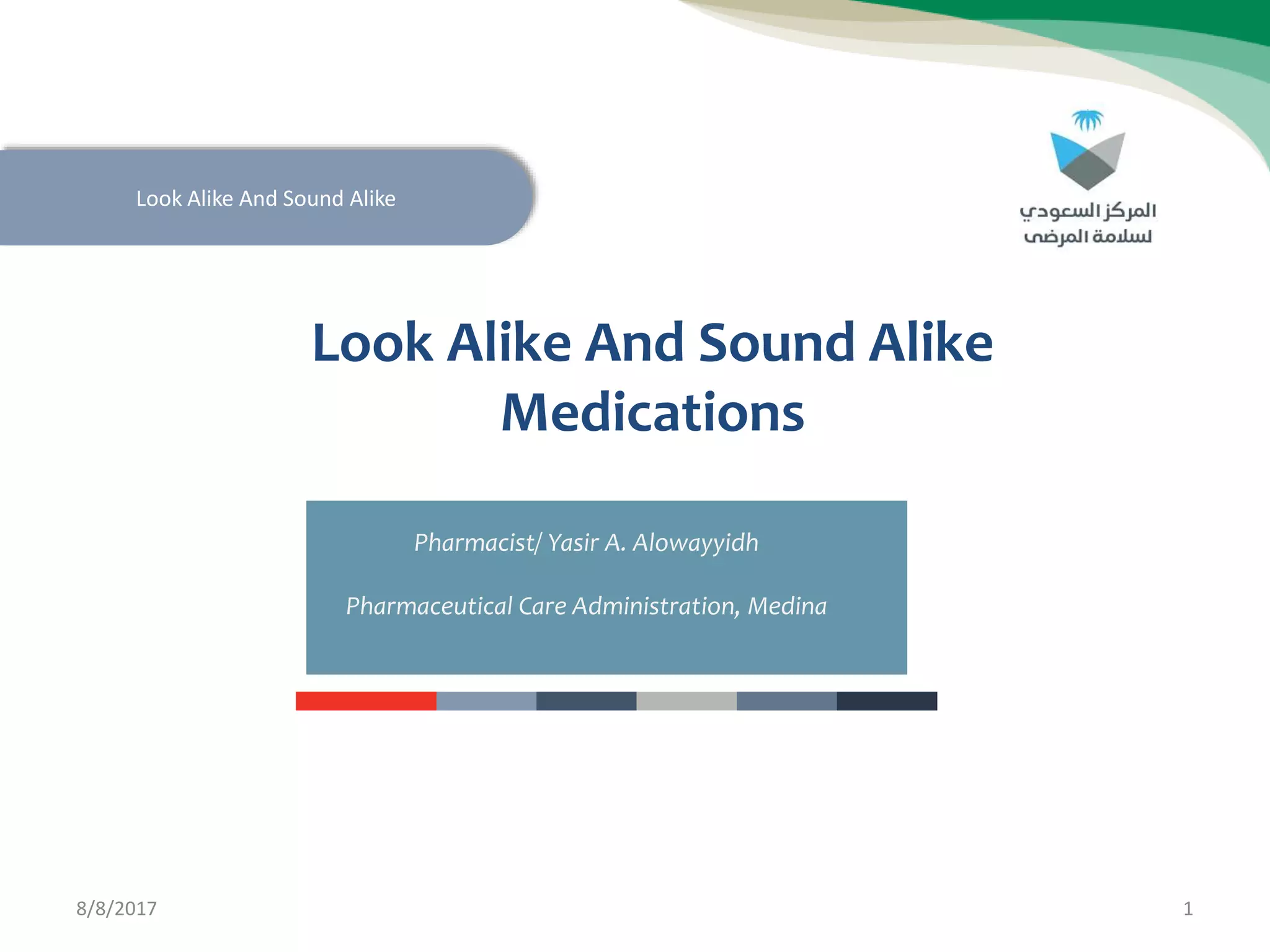 look alike and sound a like medications | PPTX