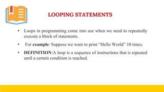04-Looping( For , while and do while looping) .pdf