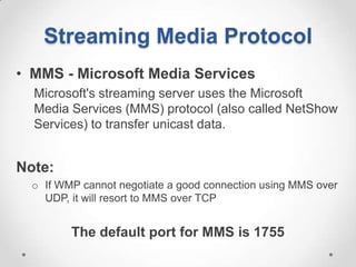 04.m3 cms streaming-protocol | PPT