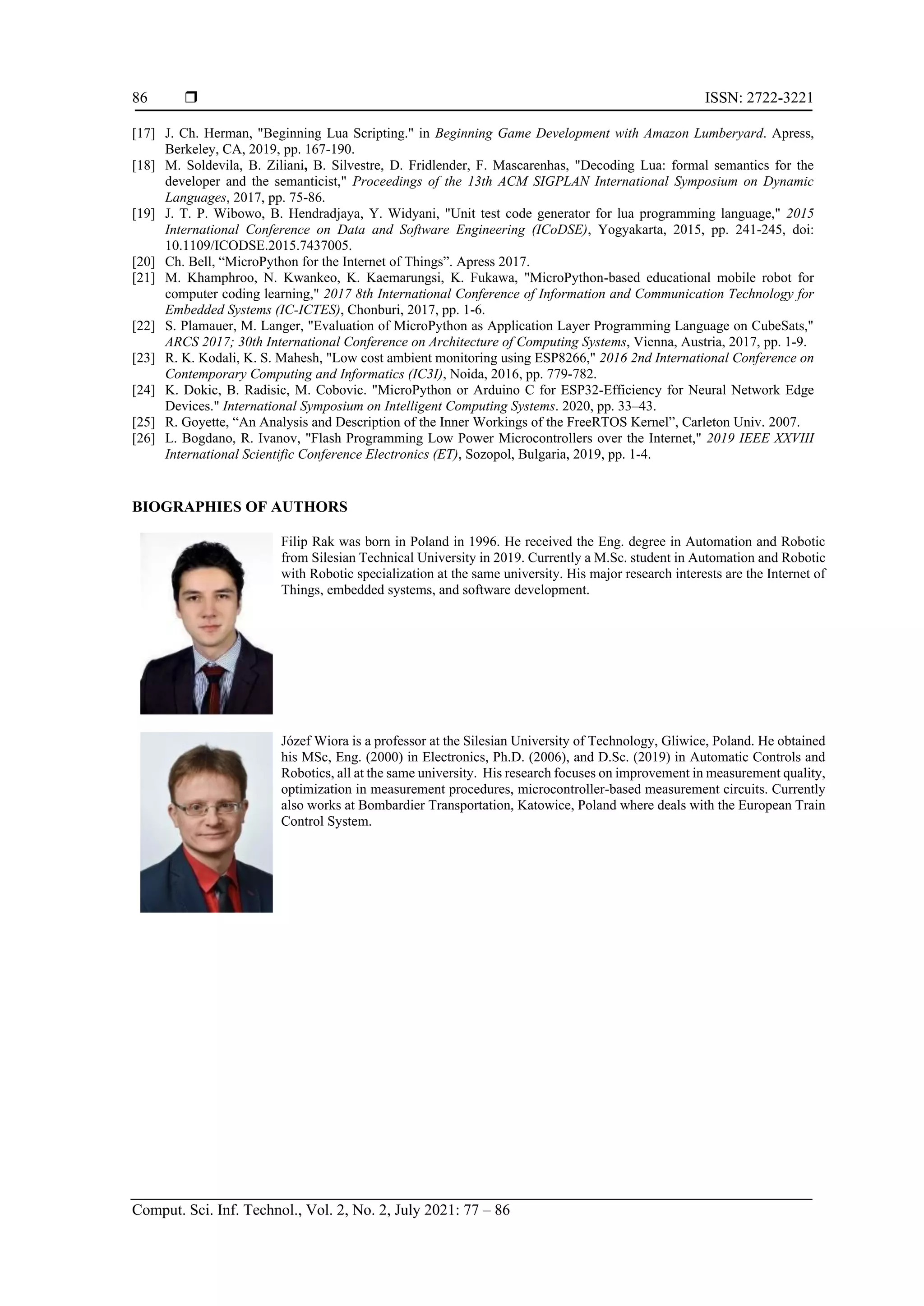 Comparison of ESP programming platforms | PDF