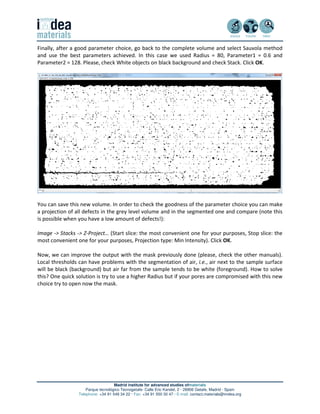 How to make a manual binary segmentation for an XCT reconstructed ...