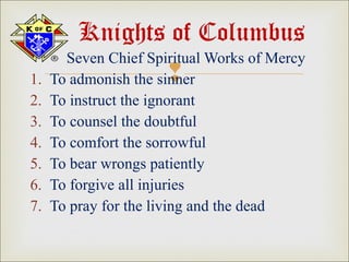 Spiritual Works Of Mercy Forgive All Injuries