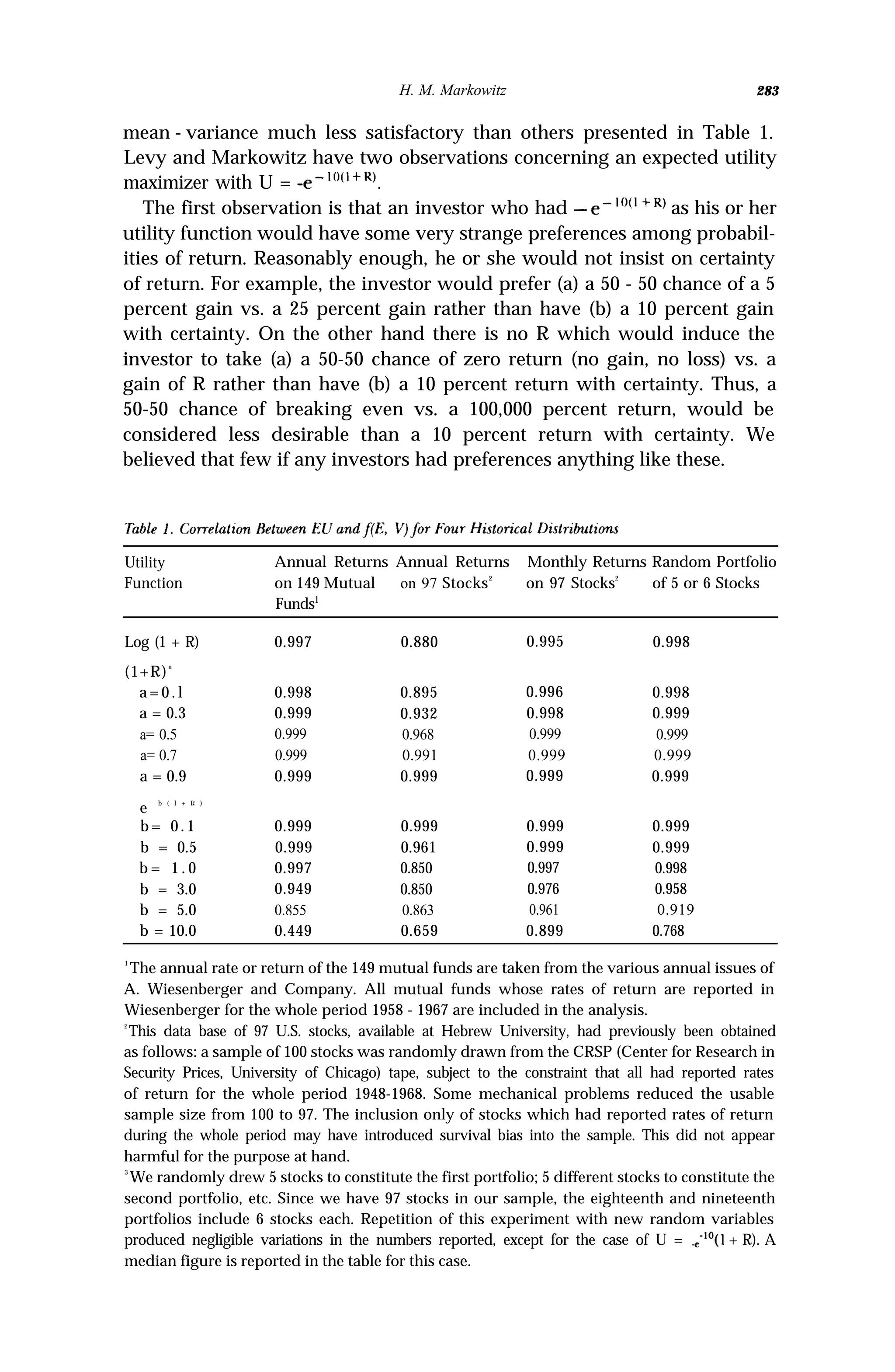 Foundations of Portfolio Theory | PDF