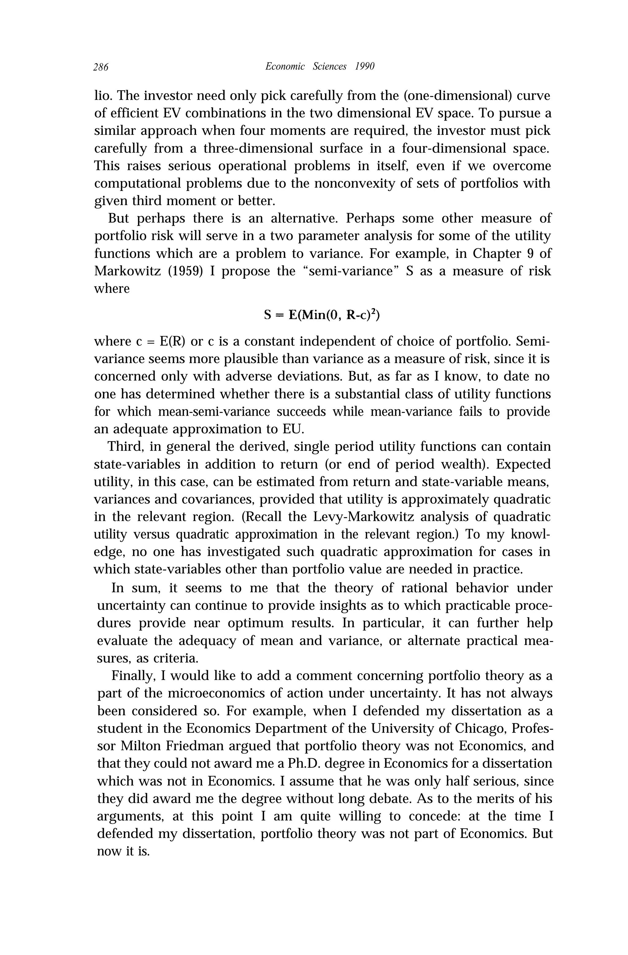 Foundations of Portfolio Theory | PDF