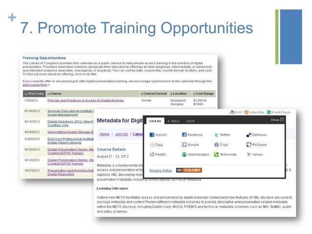 Extending the Reach of Digital Preservation Practice | PPT