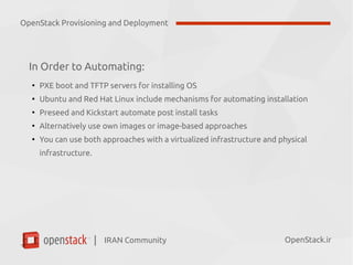 Mastering OpenStack - Episode 04 - Provisioning and Deployment | PPT